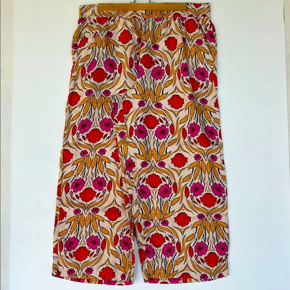 Rachel Zoe | Pants & Jumpsuits | Rachel Zoe 0 Linen Floral Pull On Wide ...